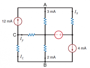 Find Ix, Iy, and Iz in the network - Question Solutions