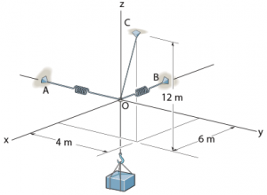 Determine the stretch in each of the two springs - Question Solutions